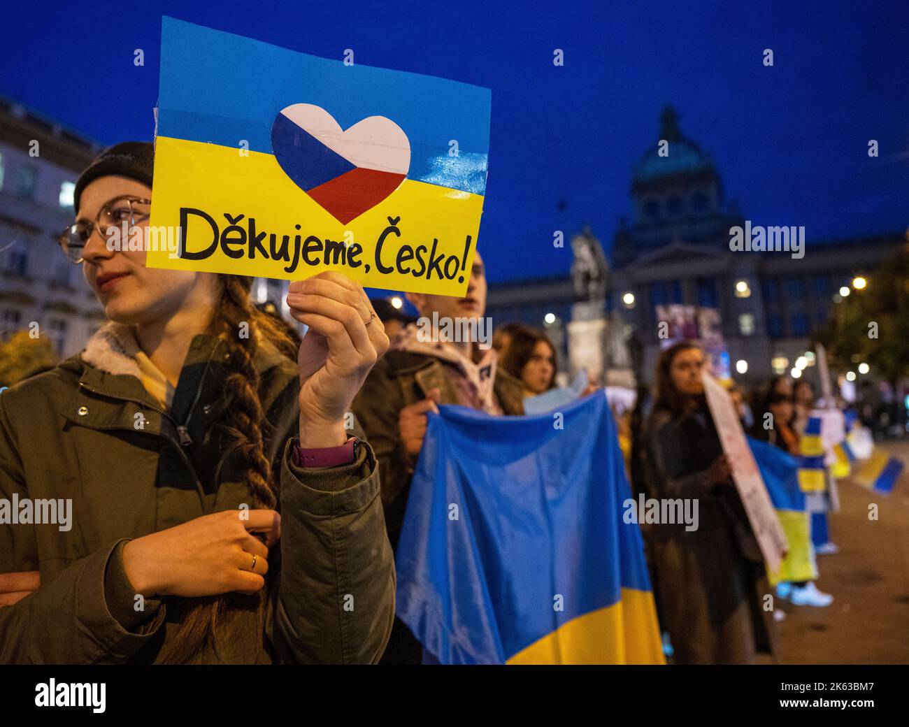 Prague, Czech Republic. 11th Oct, 2022. Czechs people as well as ...
