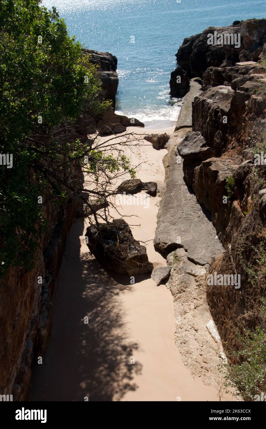 St Martha's Bay, Cascais, Portugal. A very pretty and secluded bay ...