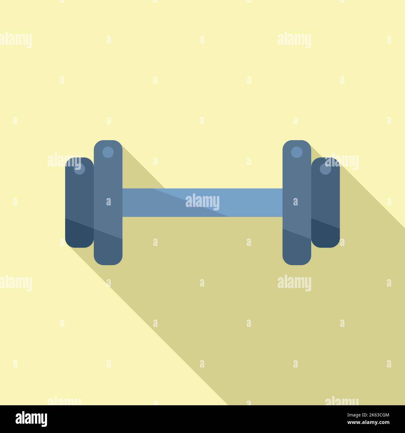 Dumbbell icon flat vector. Gym weight. Fitness barbell Stock Vector Image & Art - Alamy