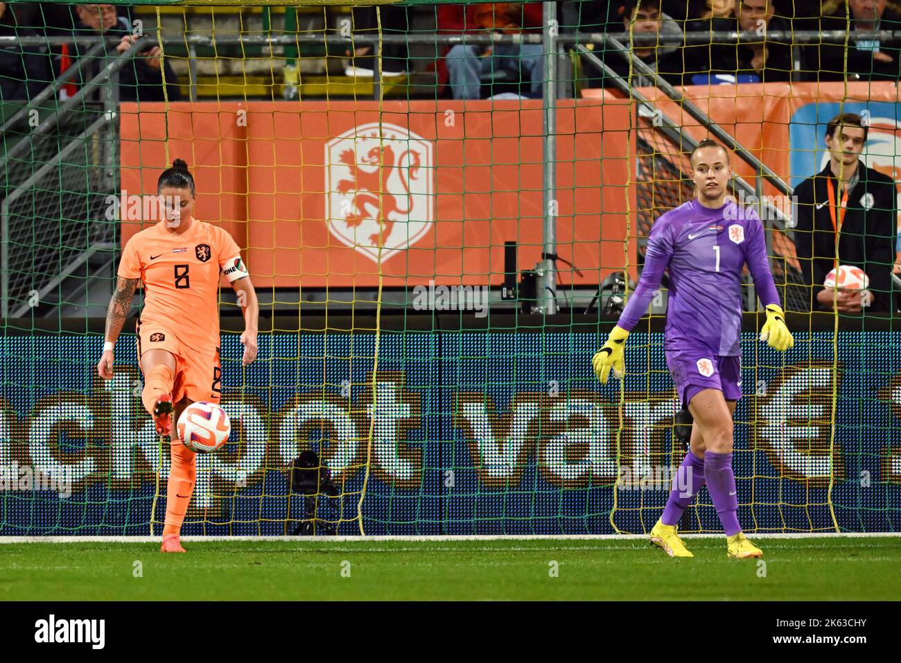 THE HAGUE - (lr) Sherida Spitse of of Holland women, Holland women ...