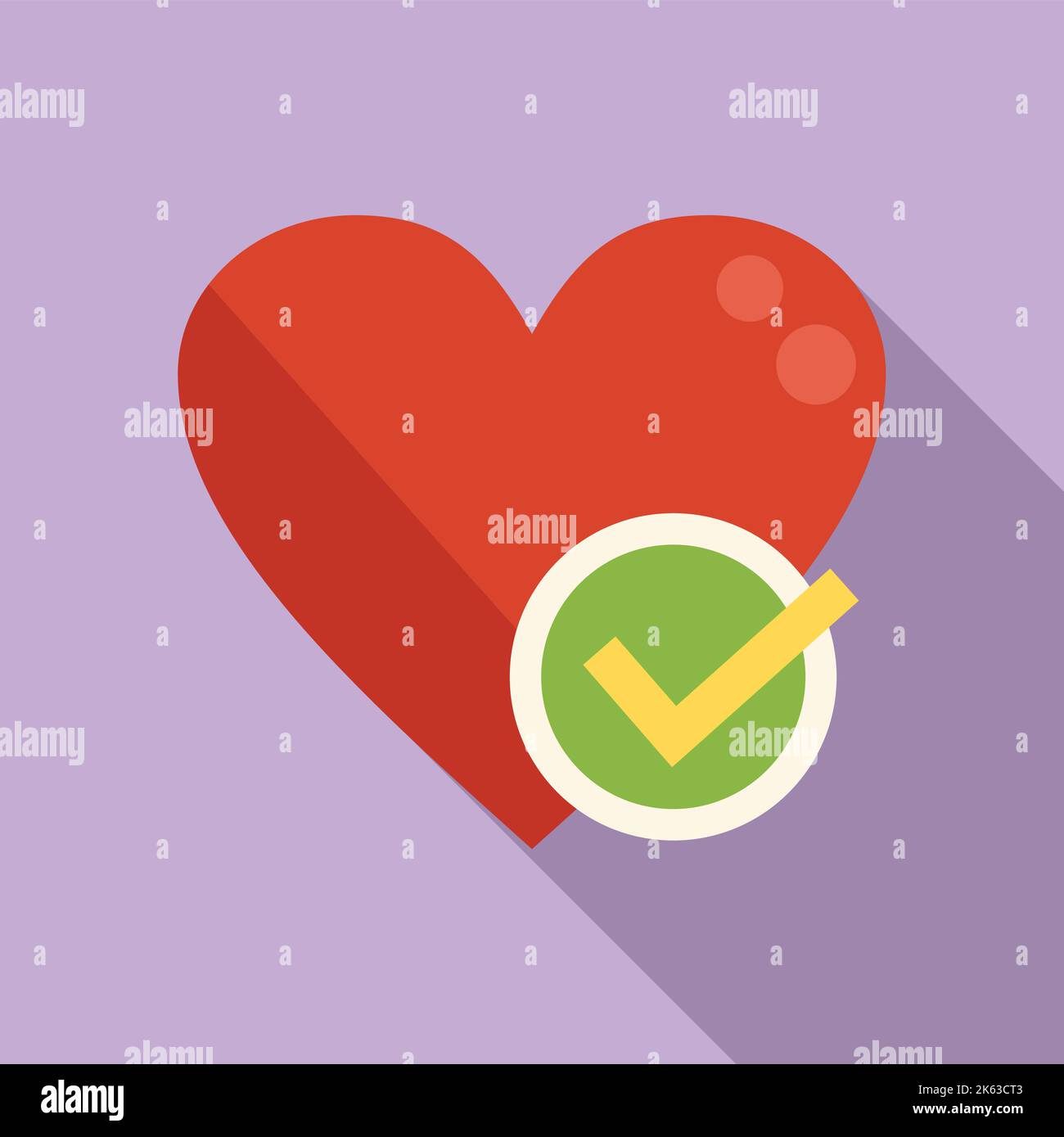 Approved heart Stock Vector Images - Alamy