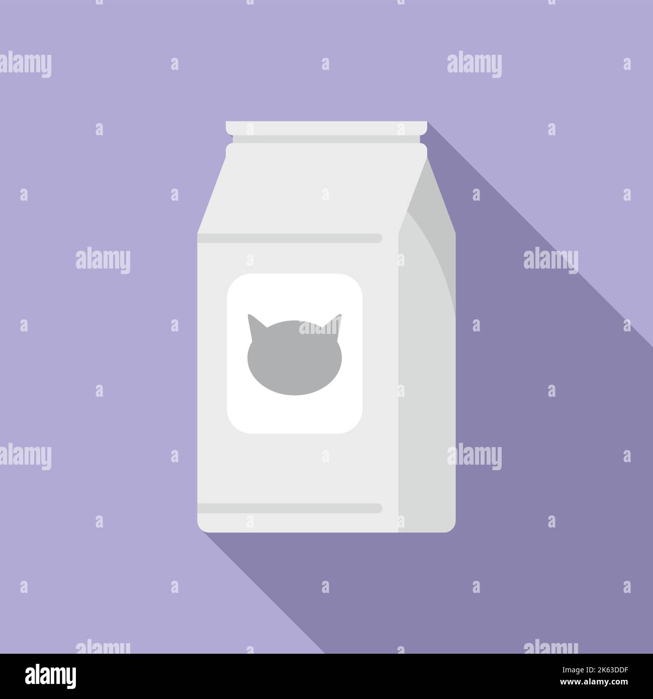 Animal pack food icon flat vector. Cat feed. Can tin Stock Vector Image ...