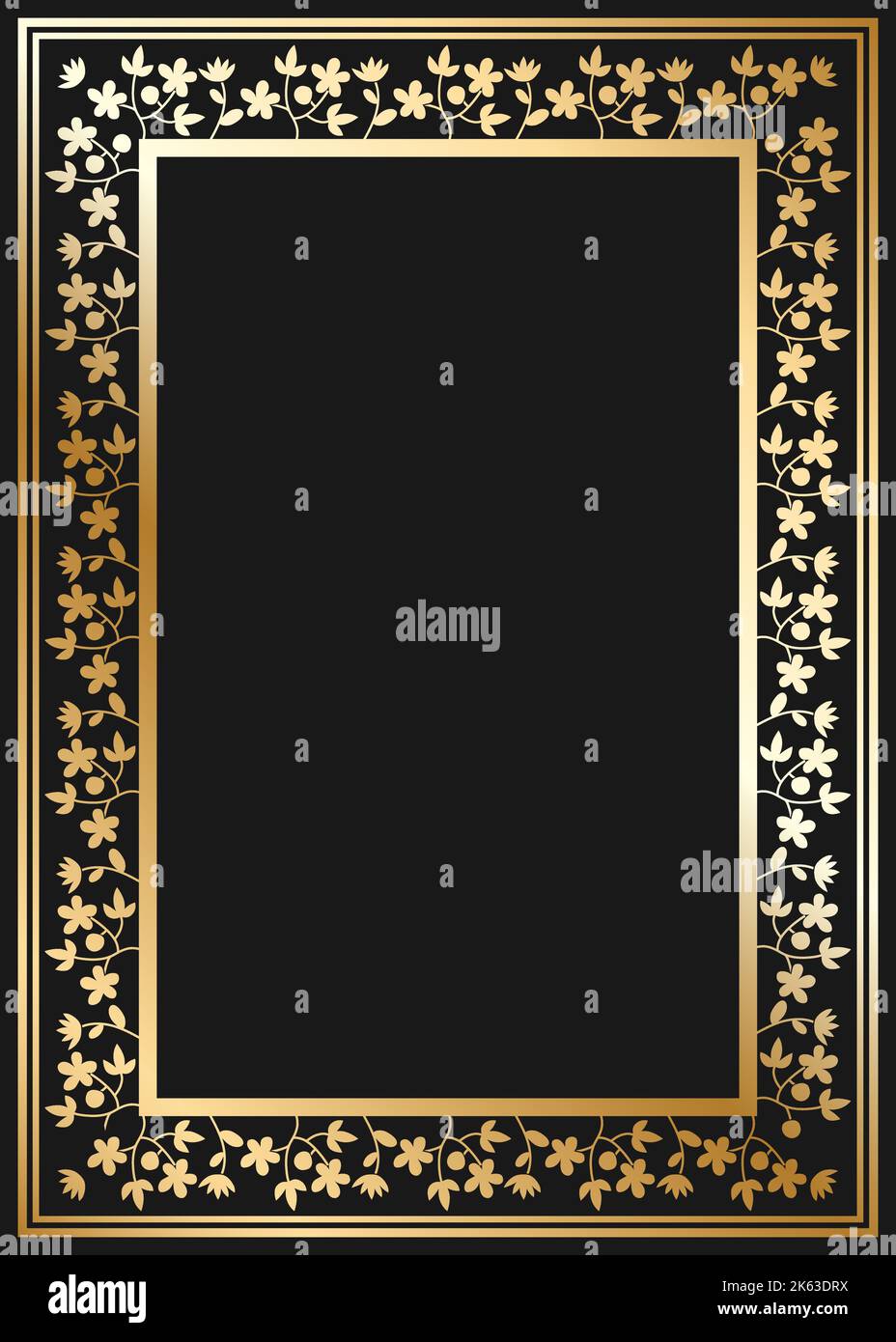 Gold rectangular frame hi-res stock photography and images - Alamy