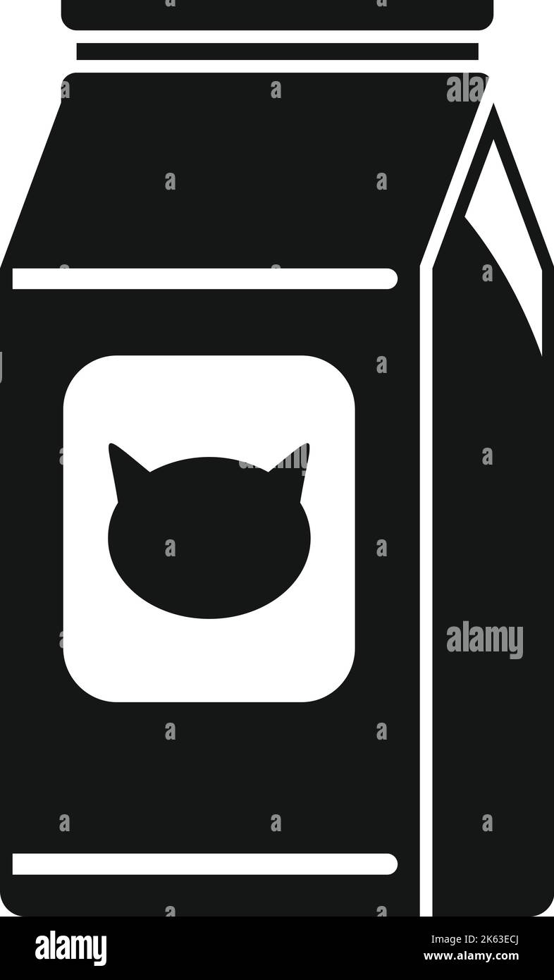 Animal pack food icon simple vector. Cat feed. Can tin Stock Vector ...