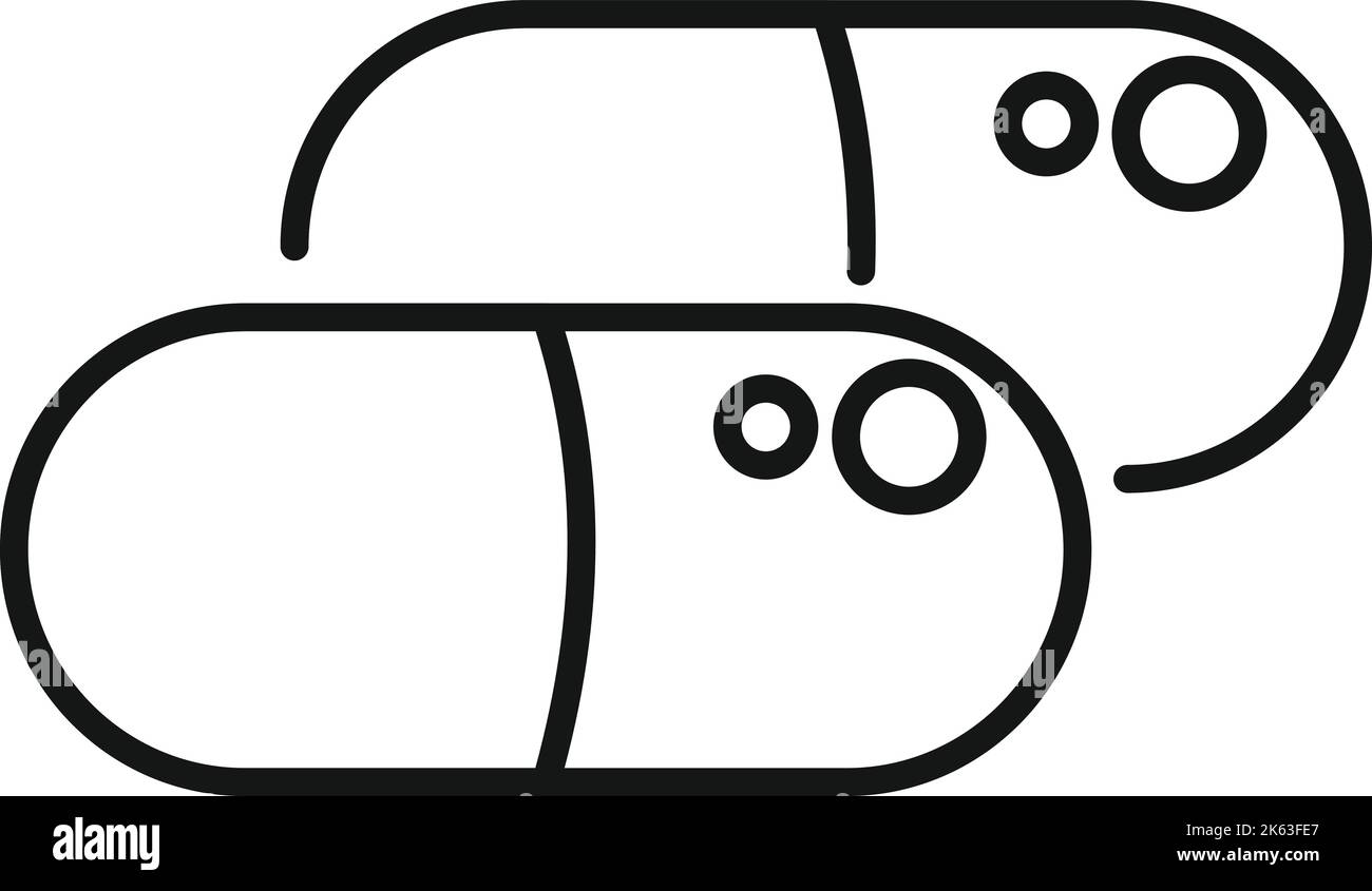 Cat food capsule icon outline vector. Tin can. Animal pack Stock Vector ...