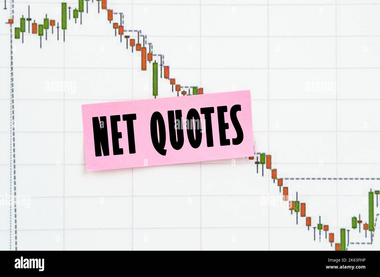 Business and trading concept. Against the background of the quote chart ...