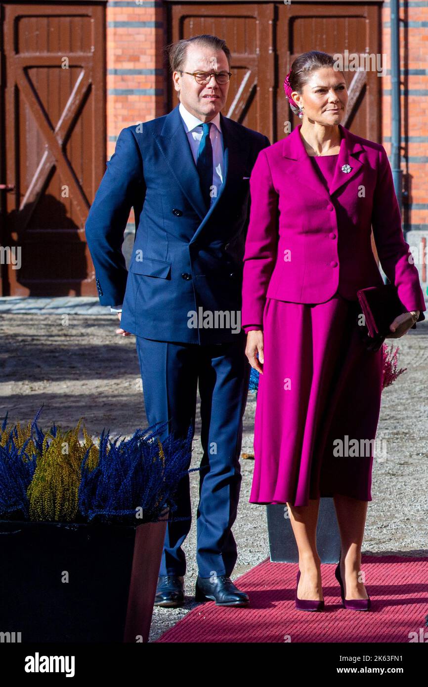 Crown Princess Victoria and Prince Daniel of Sweden during arrival at ...