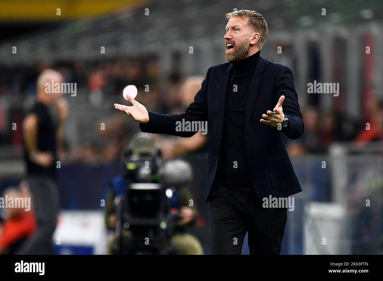 Milan, Italy. 11 October 2022. Graham Potter, head coach of Chelsea FC ...