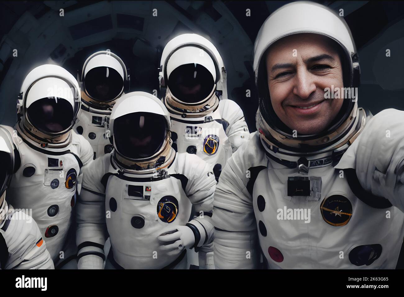 Happy astronauts hi-res stock photography and images - Alamy