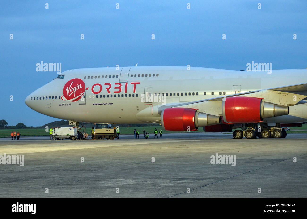 Newquay, Cornwall, UK. 11th Oct, 2022. Virgin Orbit 747 "Cosmic Girl ...