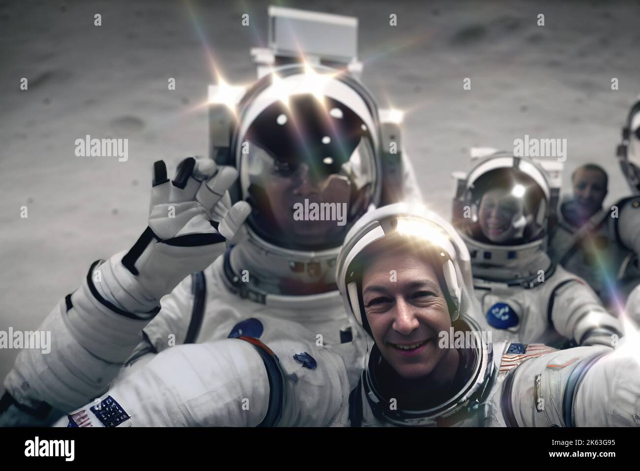 Moon Astronaut Helmet Jr Runner