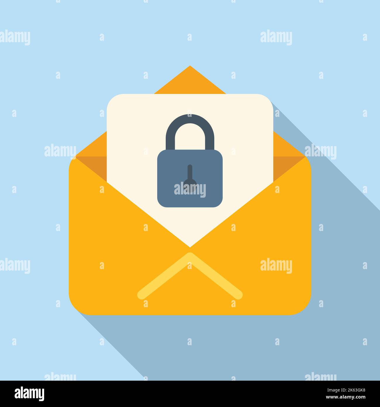 Security mail icon flat vector. Page log. Mobile design Stock Vector Image & Art - Alamy