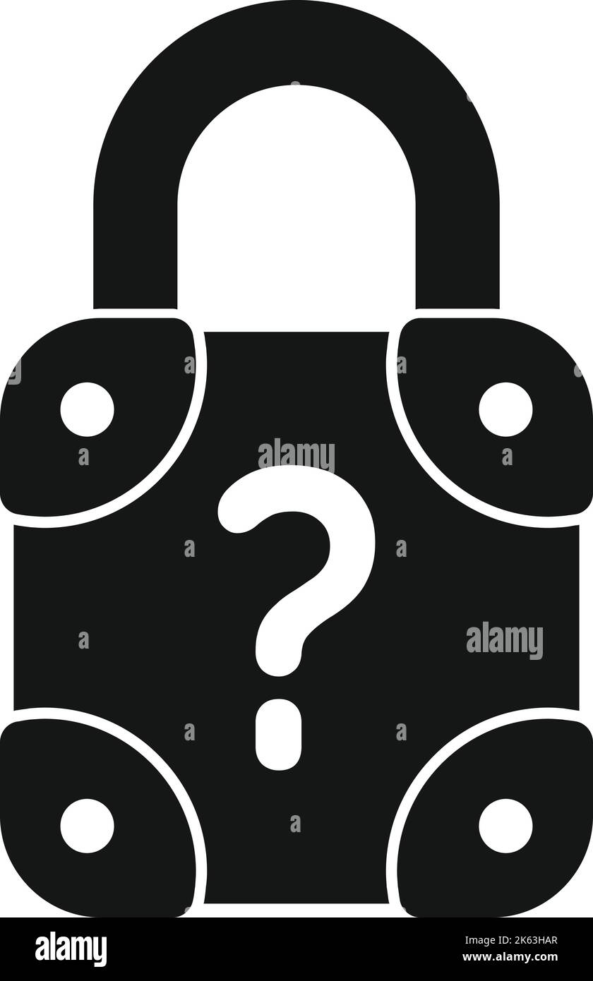 Lock password icon simple vector. Page log. Screen secure Stock Vector ...