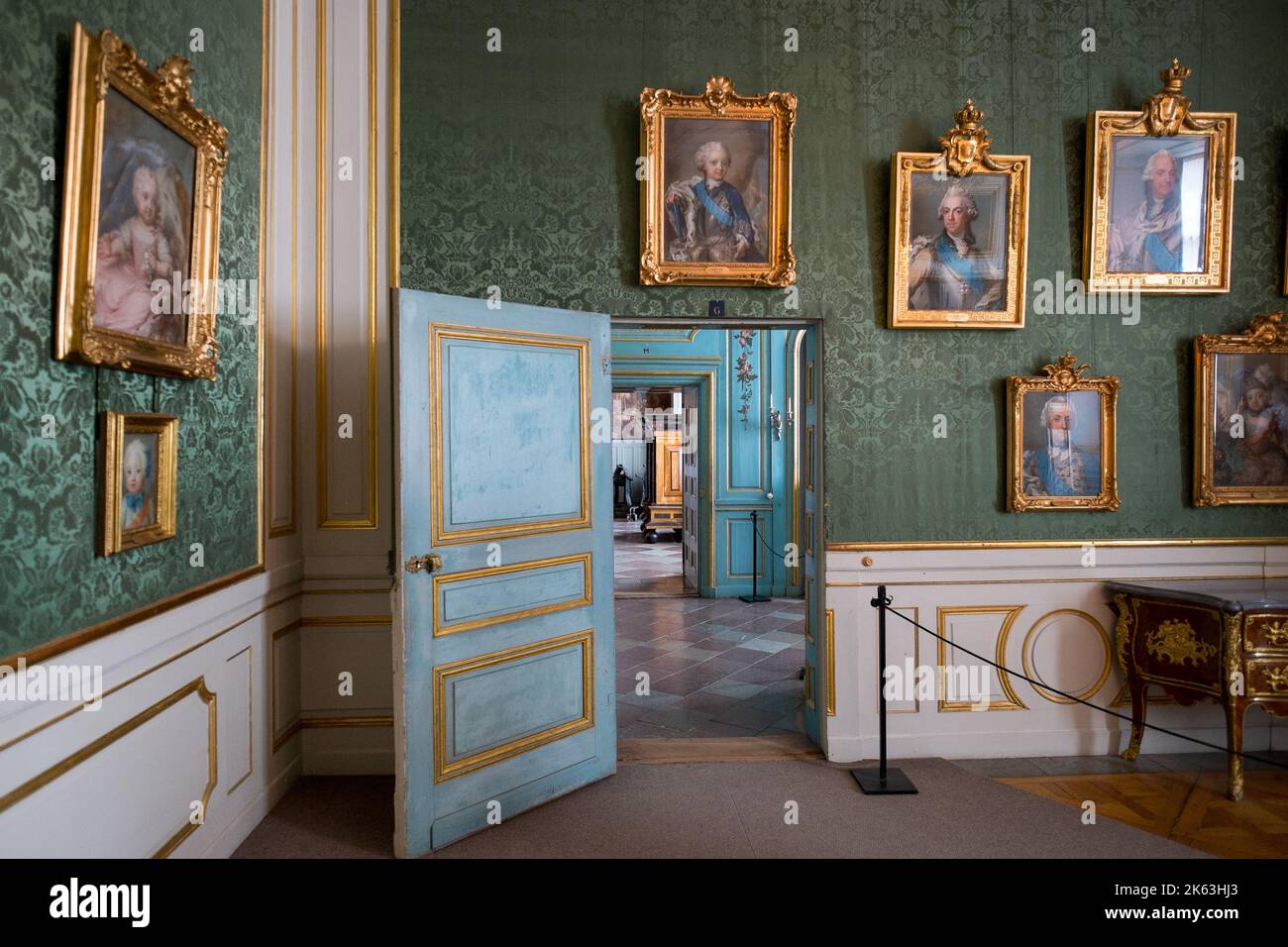 Interior of Drottningholm Palace, Stockhom, Sweden Stock Photo - Alamy
