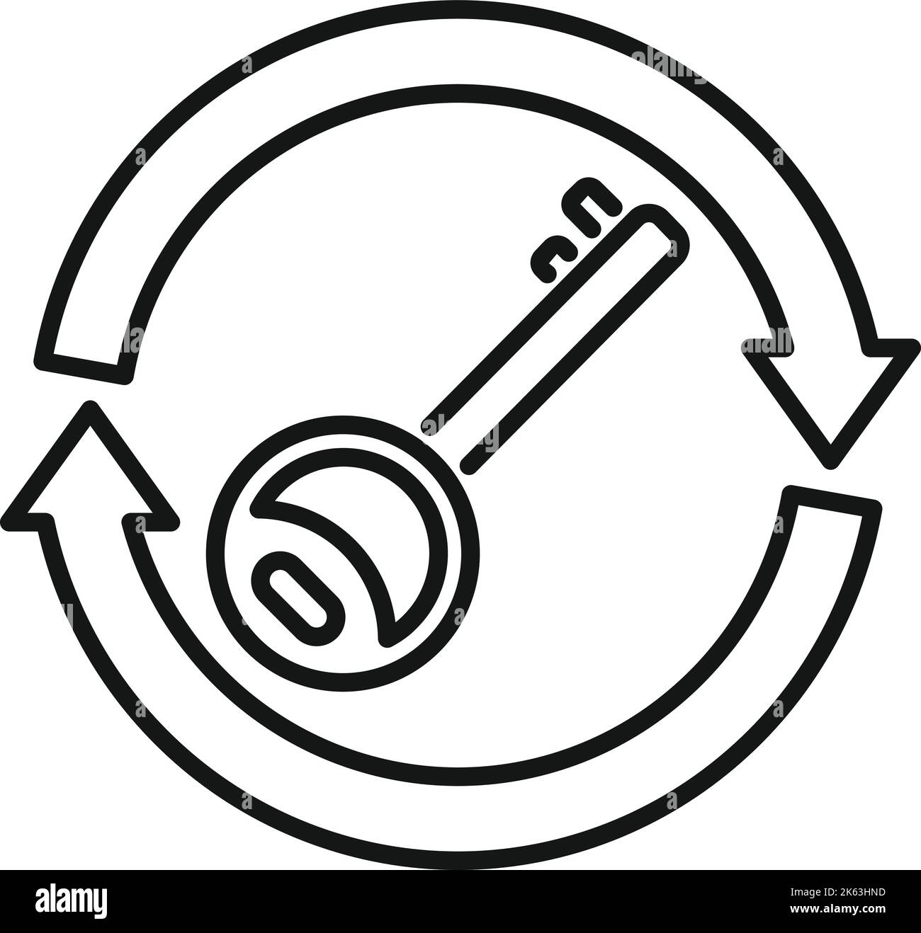 Key password recovery icon outline vector. Web account. Internet screen Stock Vector Image & Art ...