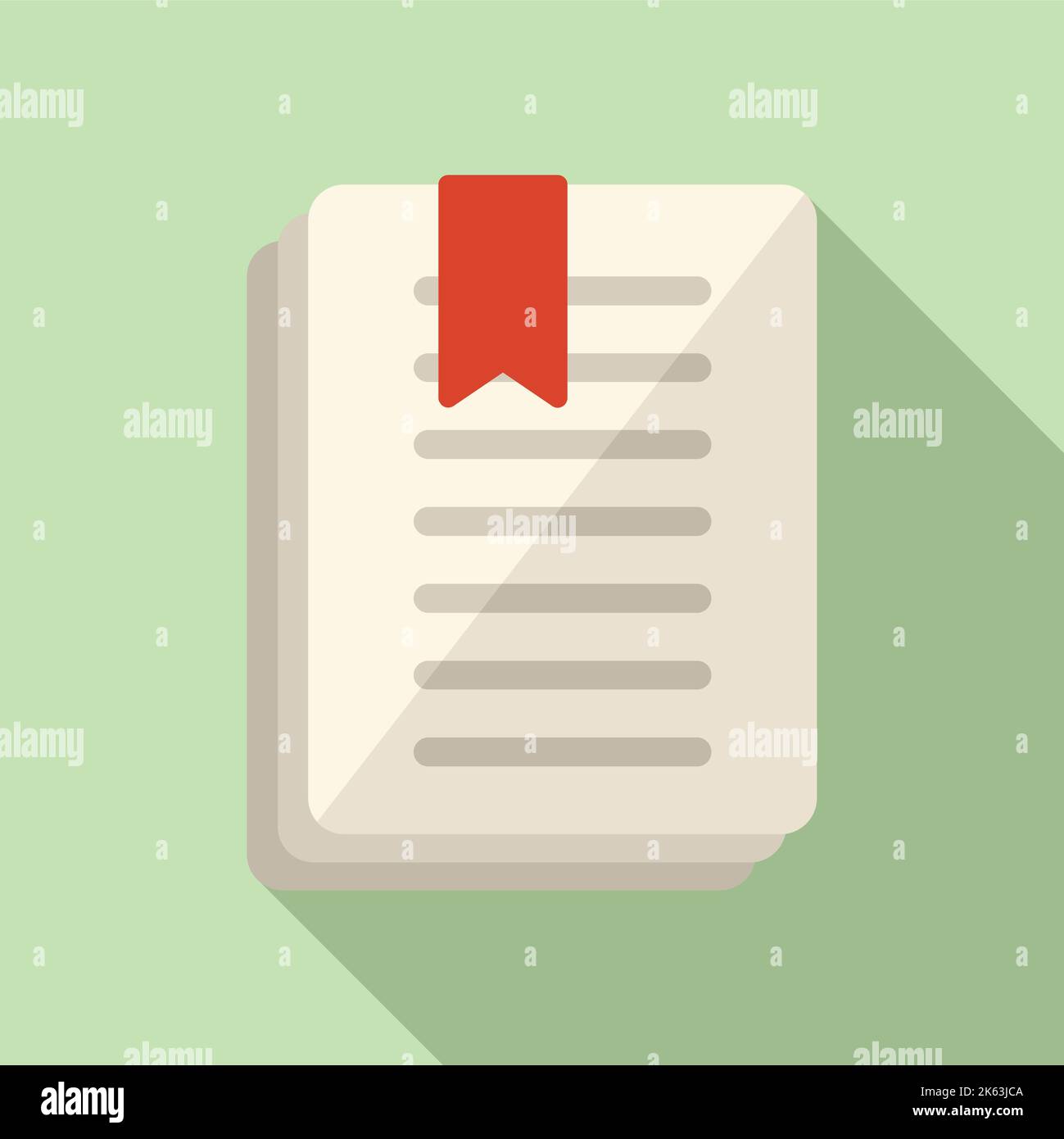 Paper story mark icon flat vector. Book star. Template rate Stock ...