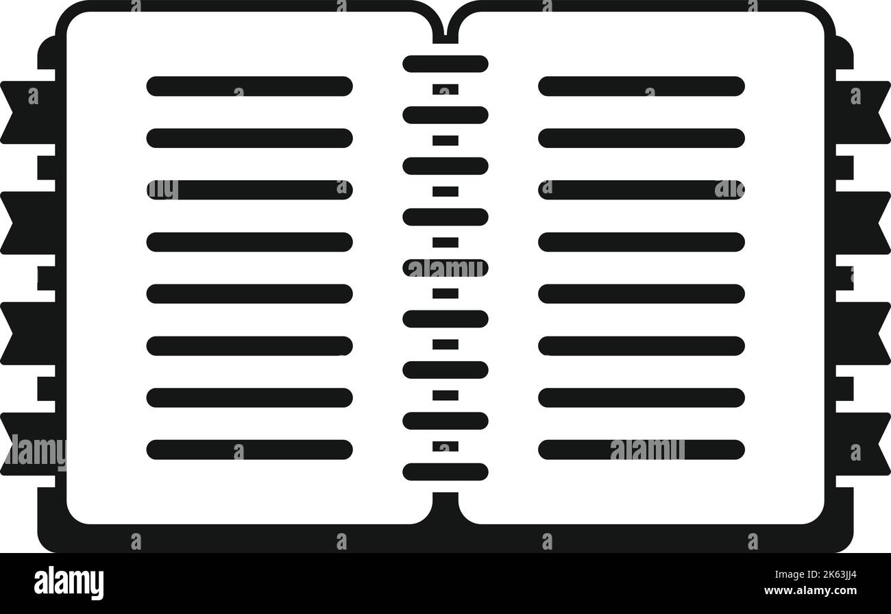 Book mark icon simple vector. Star tale. Space template Stock Vector ...