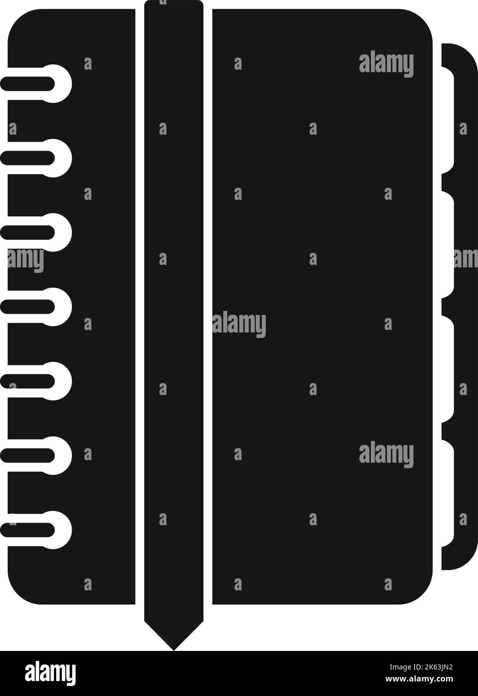 Notebook mark icon simple vector. Bookmark favorite. Template rate ...