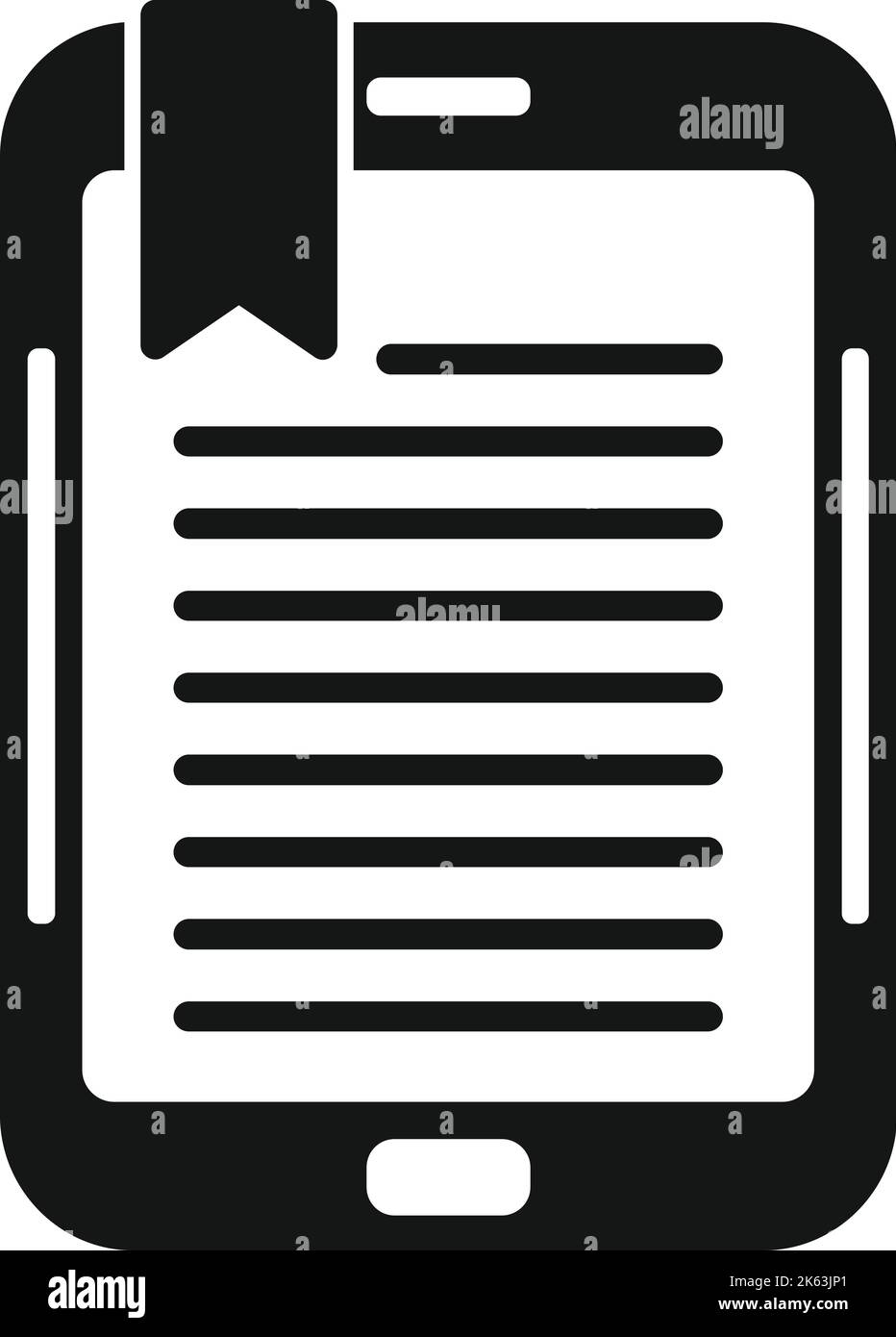 Tablet mark icon simple vector. Favorite tale. Template value Stock ...