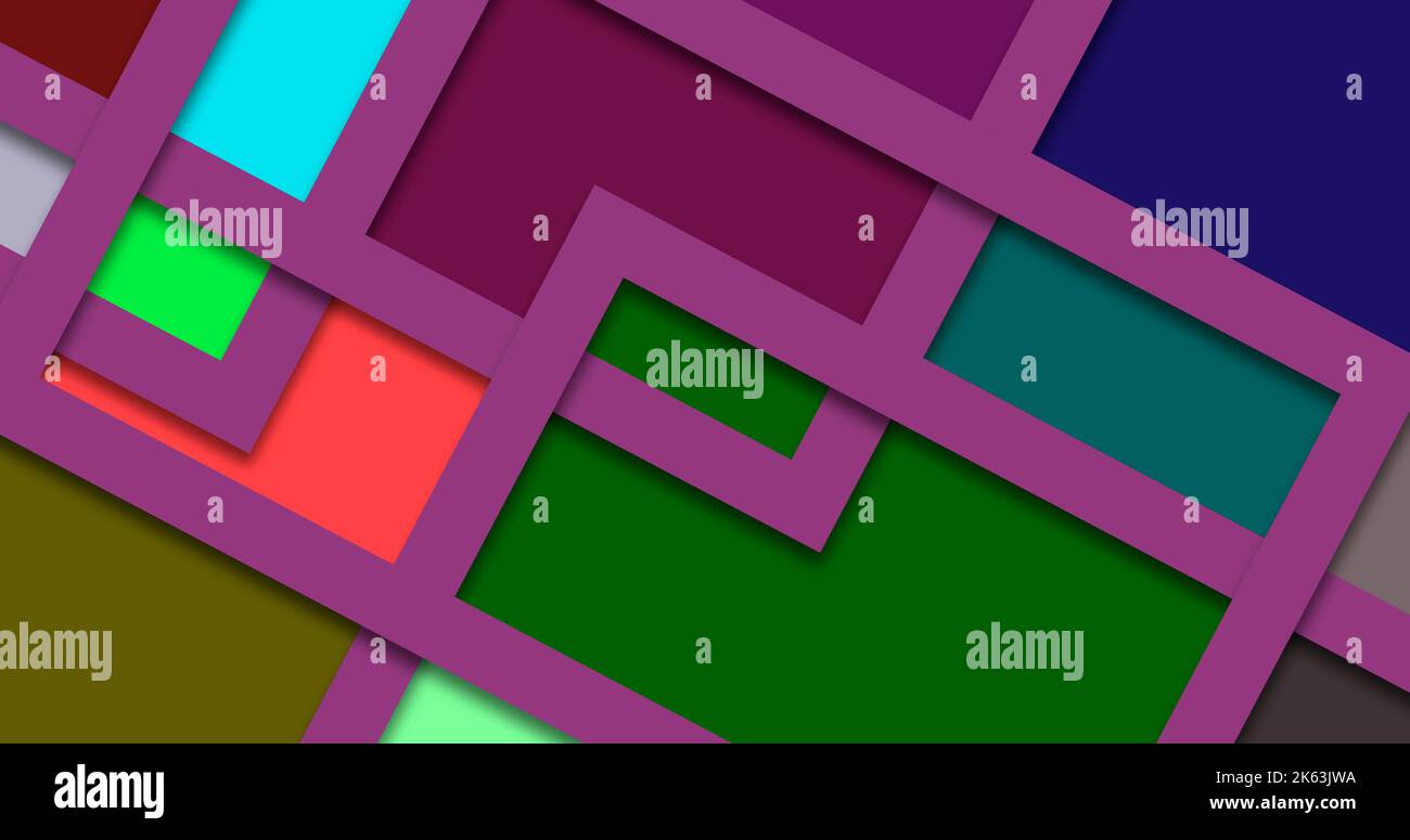 Abstract geometric structure illustration. Beautiful colorful shapes ...