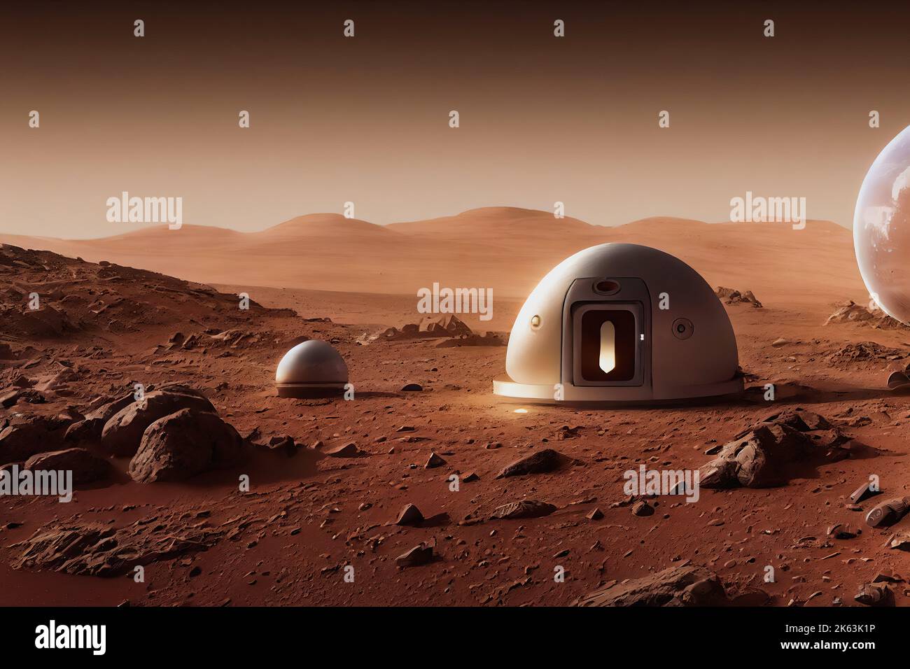 Futuristic house concept mars hi-res stock photography and images - Alamy