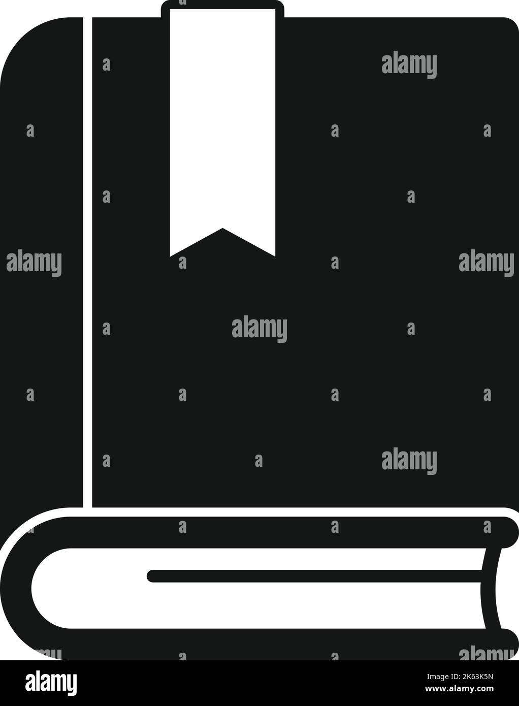 School book mark icon simple vector. Favorite bookmark. Template button ...