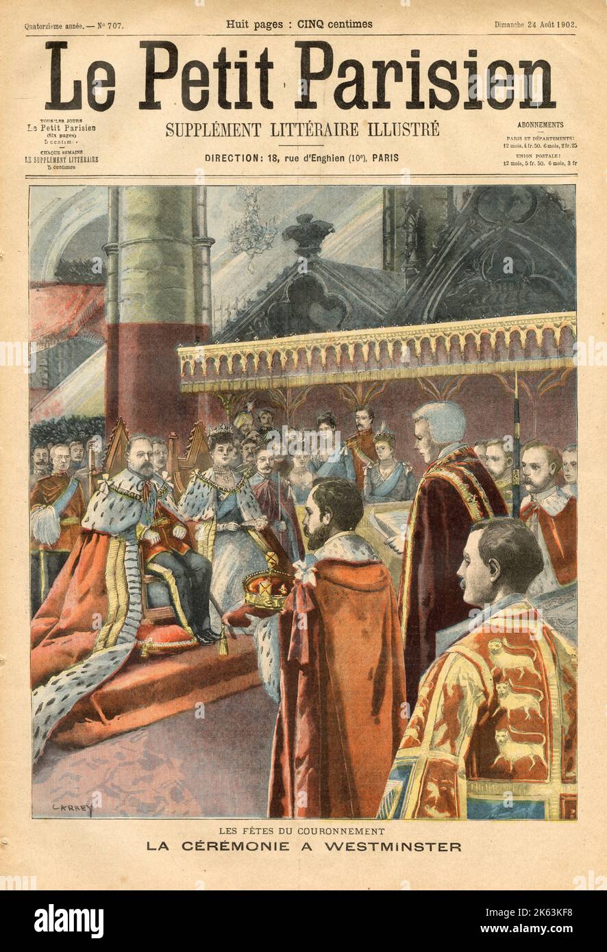Edward vii coronation westminster abbey hi-res stock photography and ...