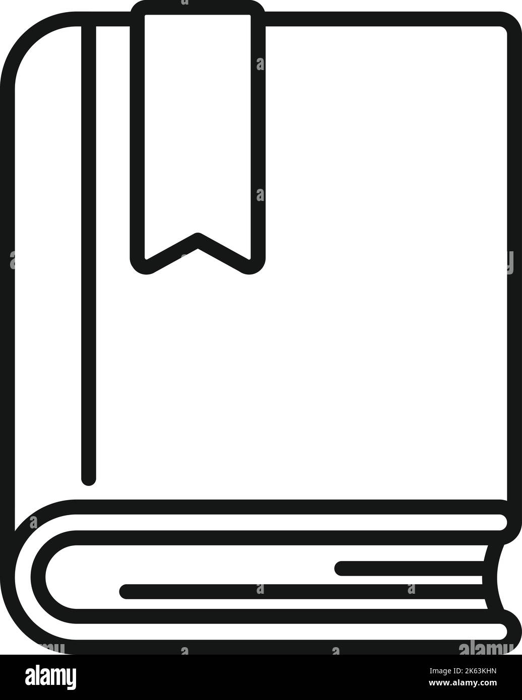 School book mark icon outline vector. Favorite bookmark. Template ...