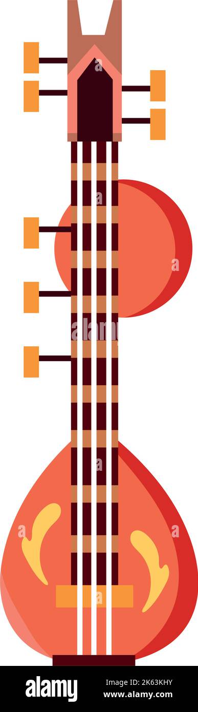 sitar india culture instrument Stock Vector Image & Art - Alamy
