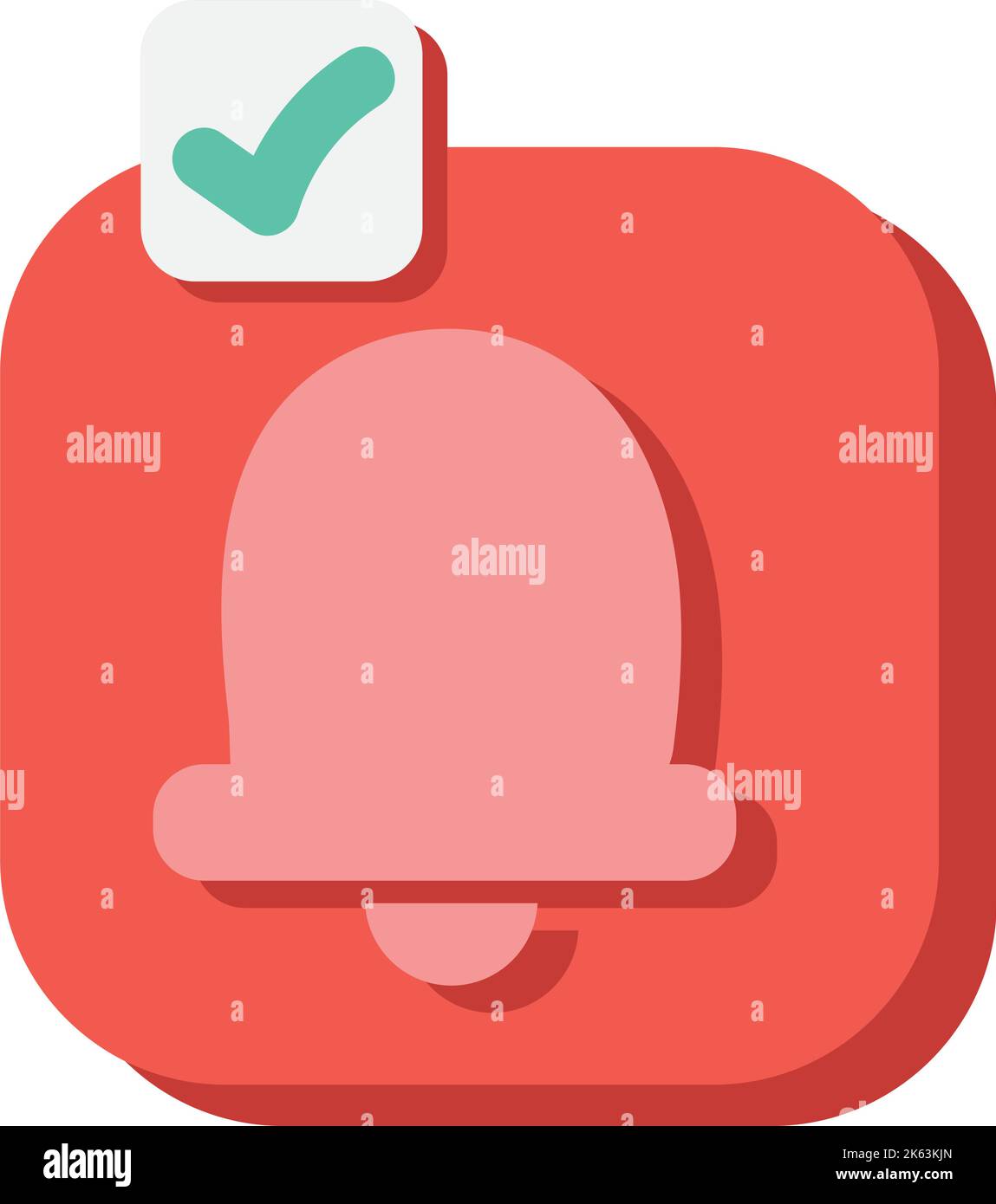 notifications bell button Stock Vector Image & Art - Alamy