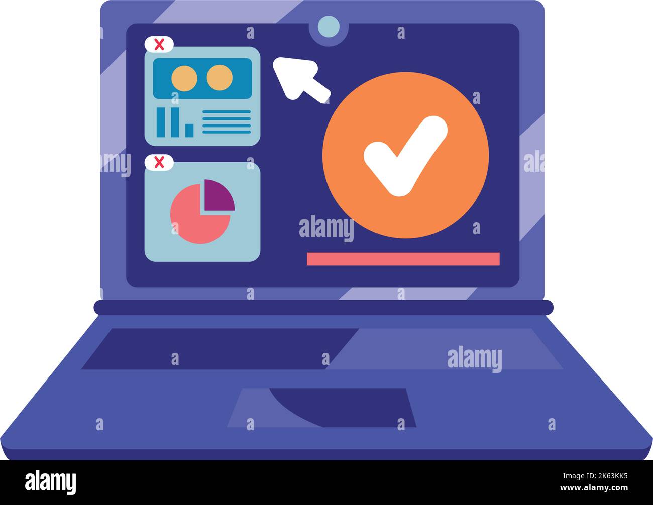 laptop with digital marketing Stock Vector Image & Art - Alamy