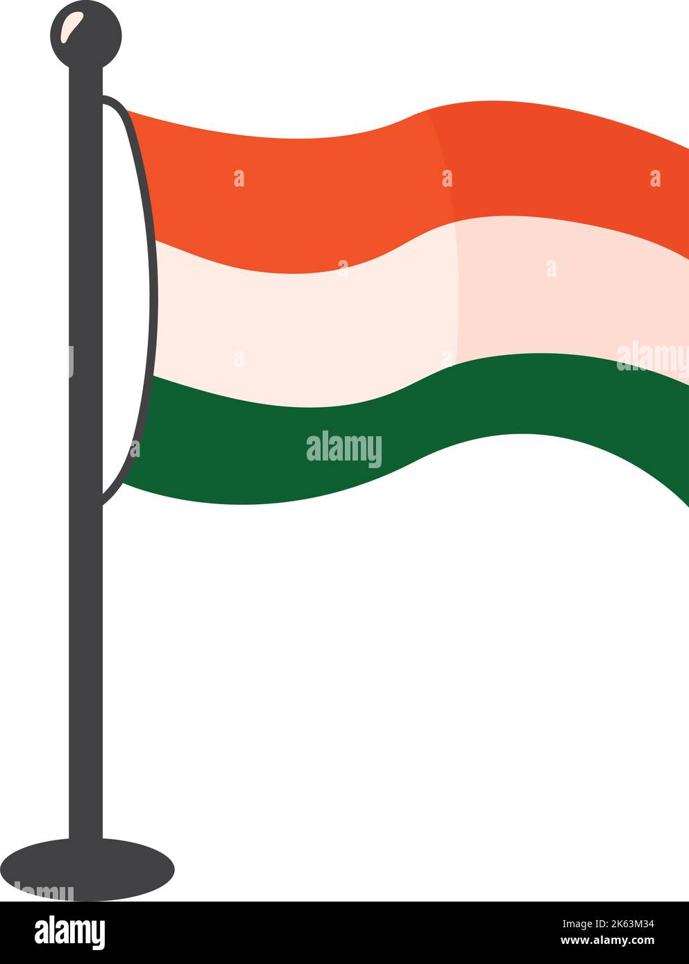 Indian flag in wind Stock Vector Images - Alamy