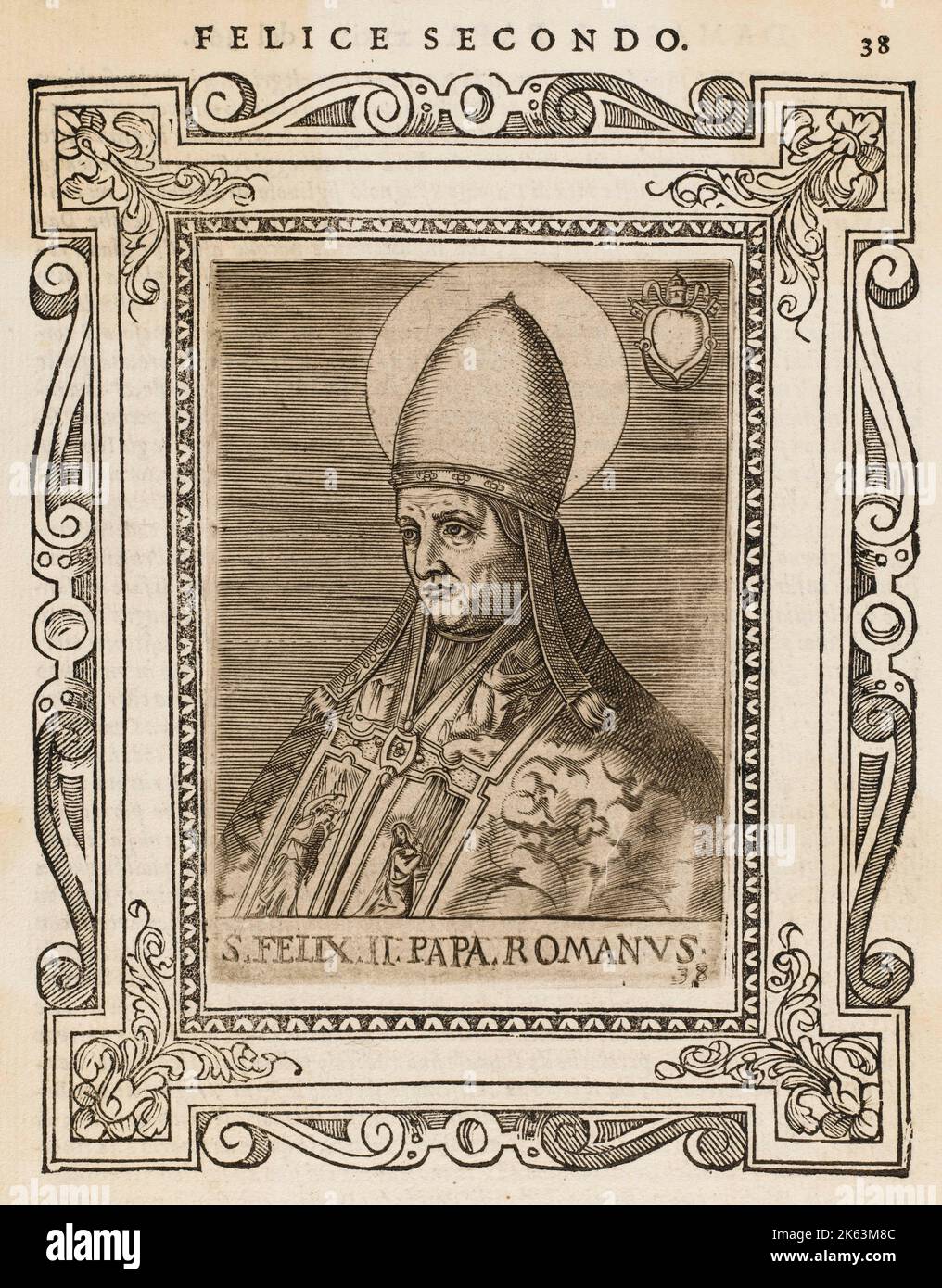 ANTI-POPE FELIX II installed by emperor Constantine, who had exiled ...