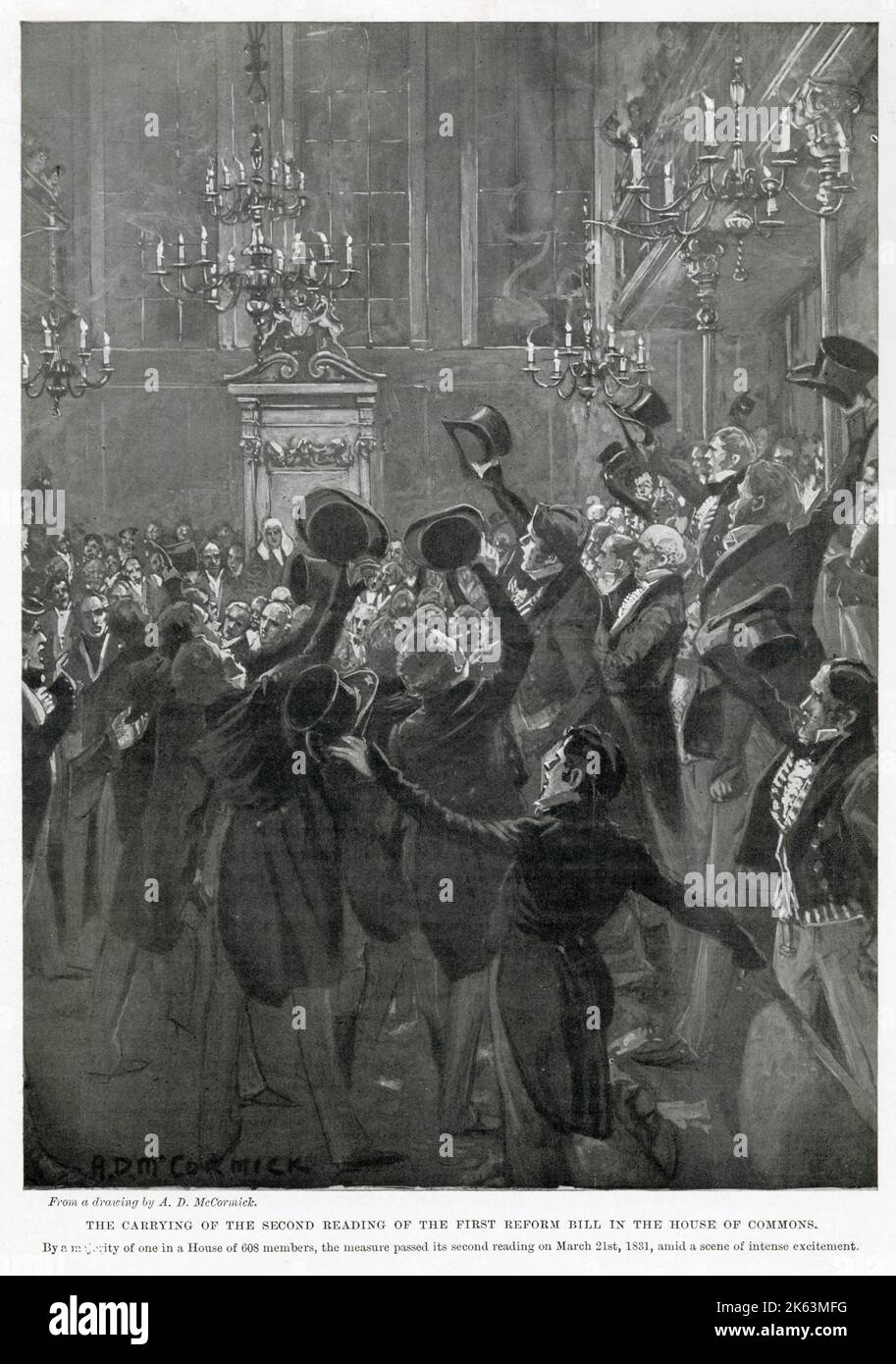 Carrying of the second reading of the first reform bill in the House of ...