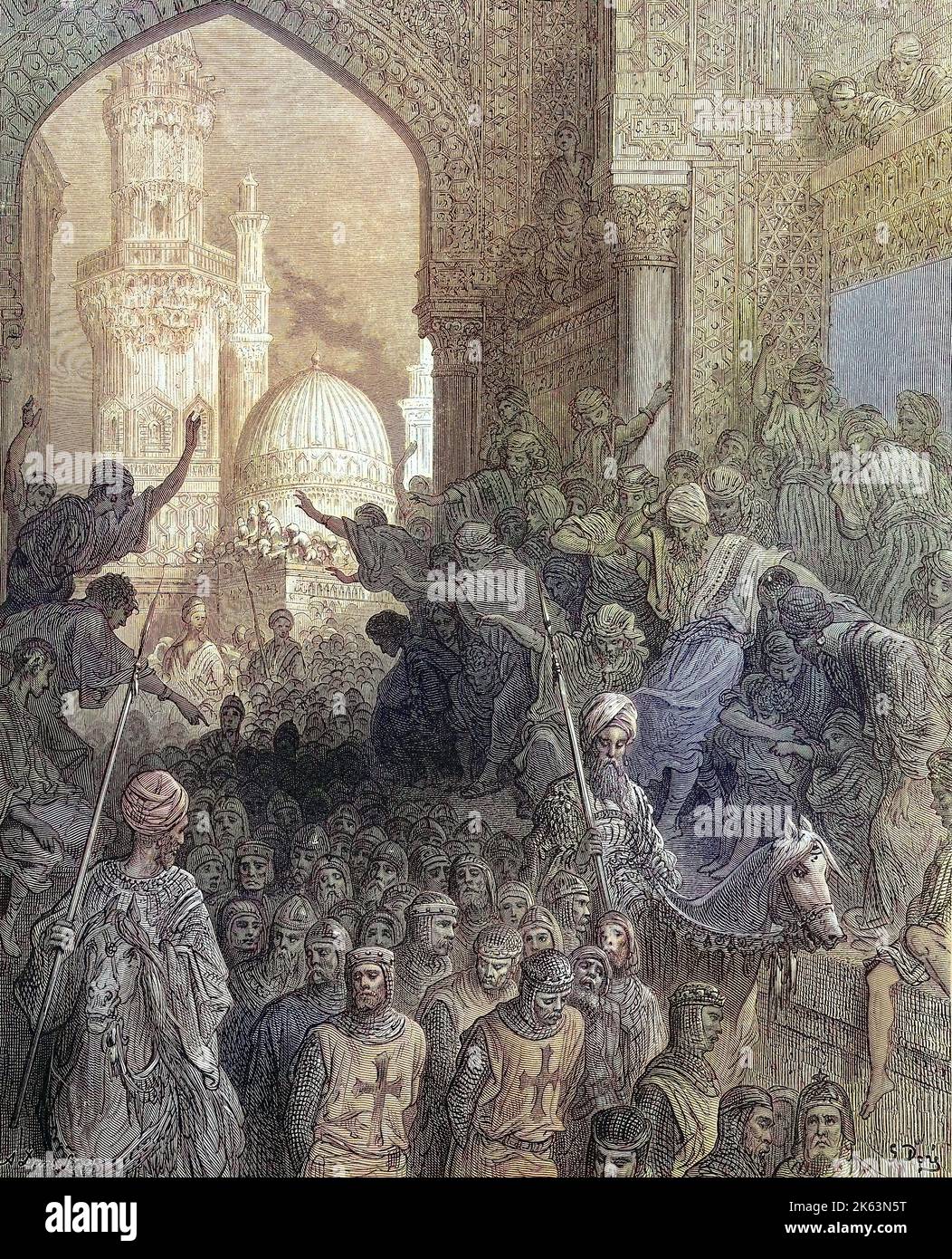 Knights templar crusades illustration hi-res stock photography and ...