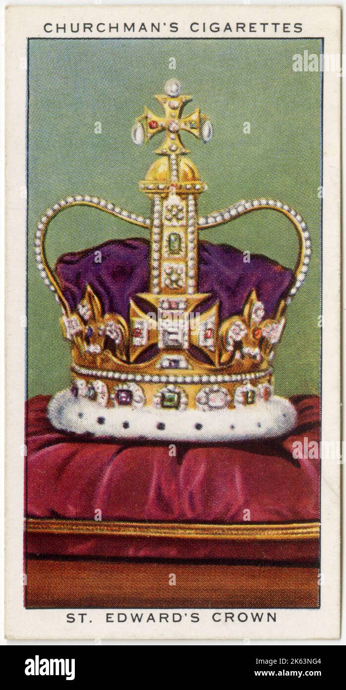 CROWN JEWELS OF ENGLAND St Edward's Crown Stock Photo - Alamy