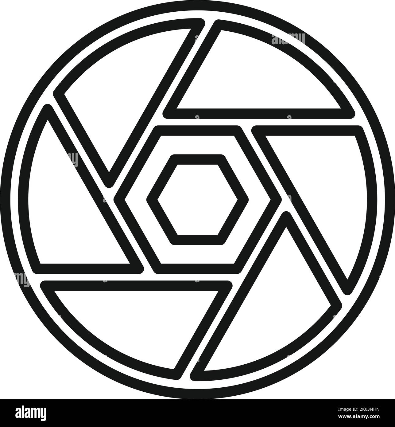 Focus shutter icon outline vector. Work goal. Meeting team Stock Vector ...