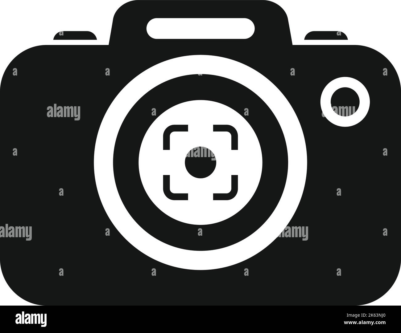 Camera focus icon simple vector. Work goal. Business target Stock ...