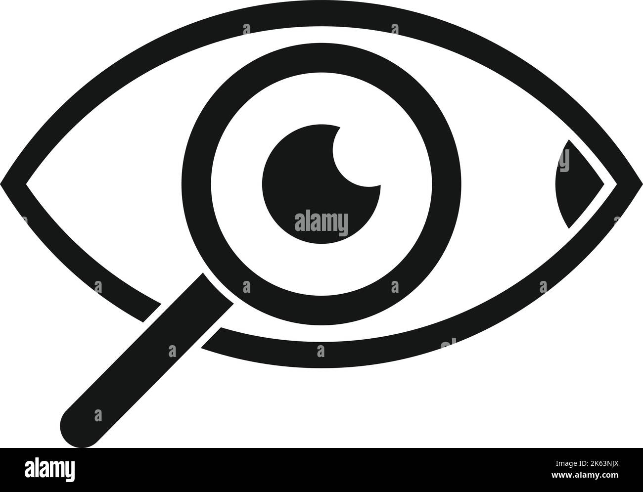 Focus eye work icon simple vector. Goal target. Self point Stock Vector ...