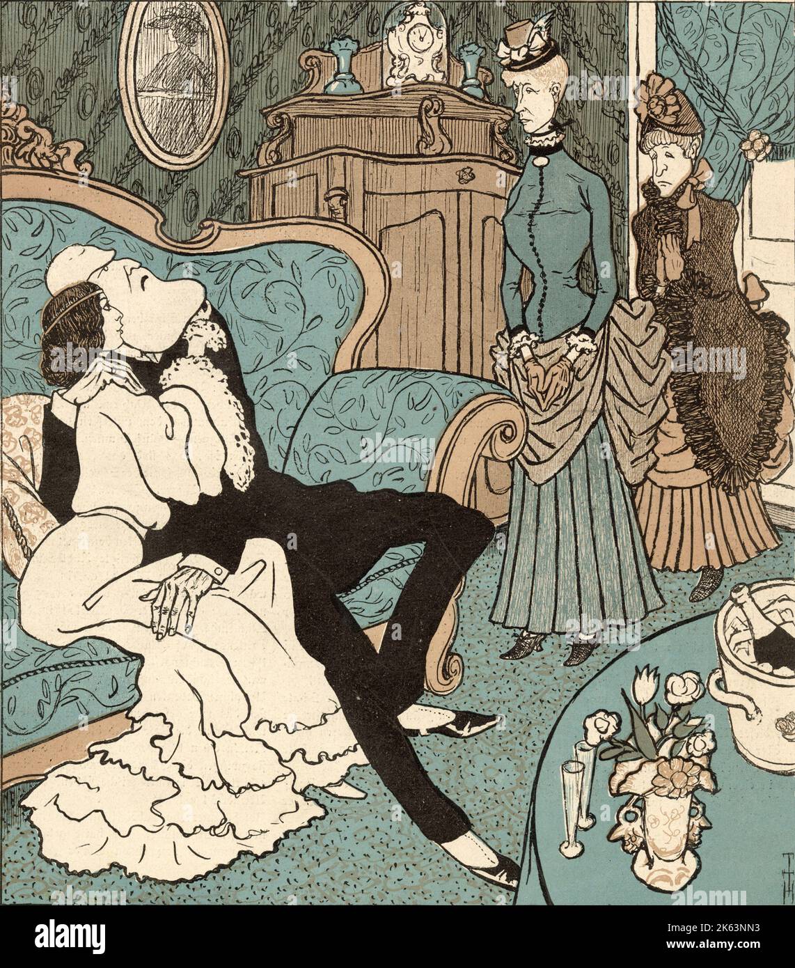 CLEO DE MERODE French actress and her friend Leopold II of Belgium are ...