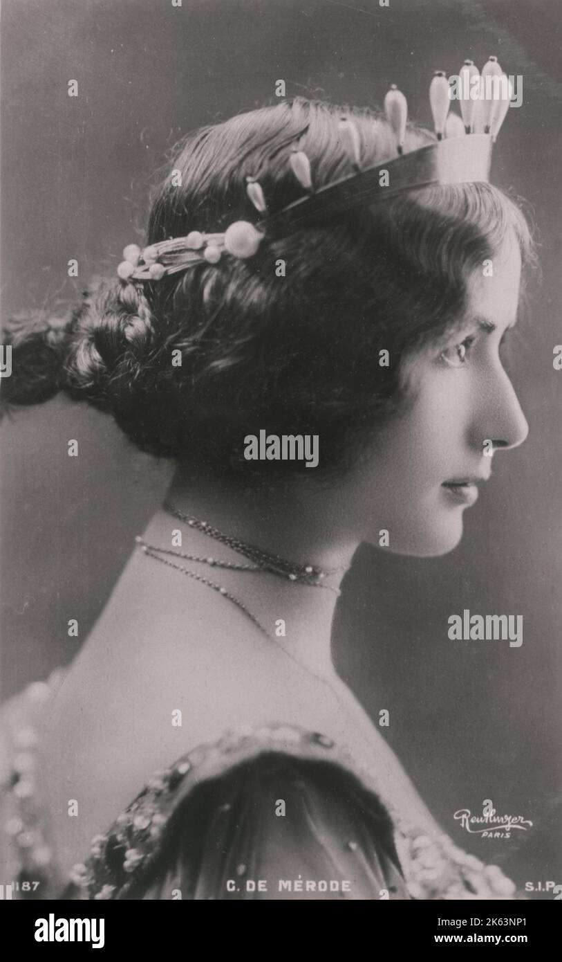 CLEO DE MERODE French actress and dancer in profile - she became the ...