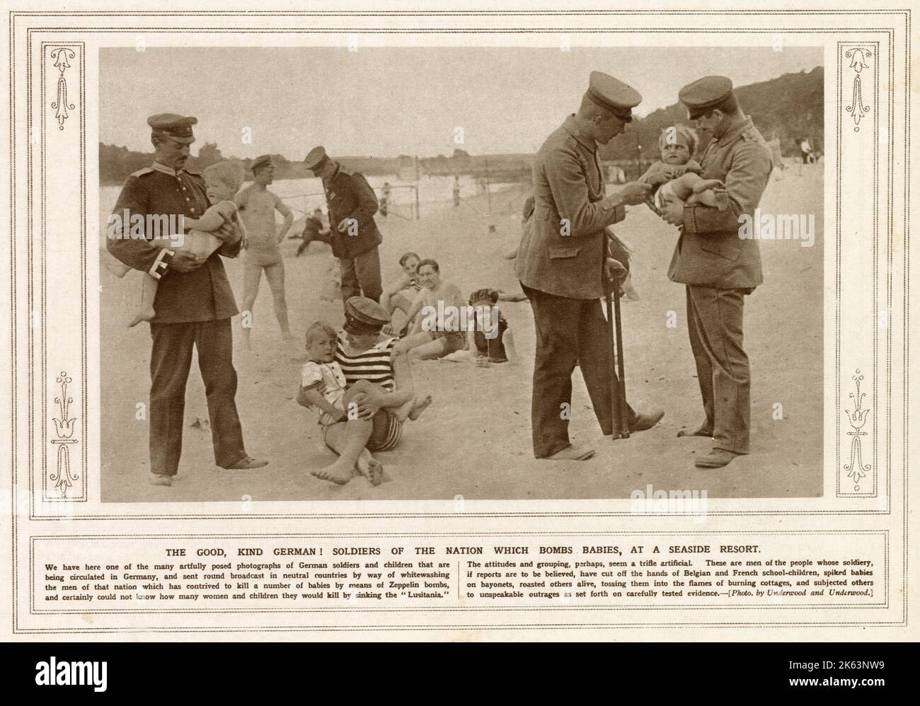 All Germans love children, so even these tough soldiers, invading ...