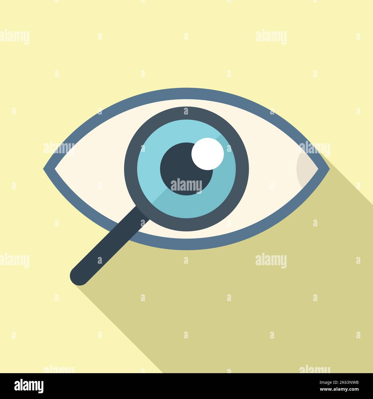 Focus eye work icon flat vector. Goal target. Self point Stock Vector ...