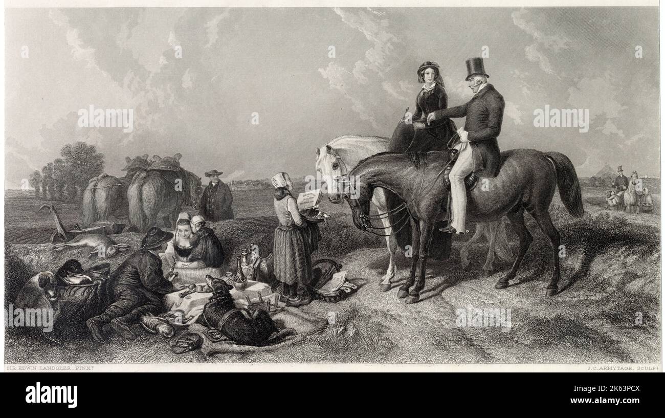 Waterloo : Wellington gives a female friend a guided tour of the ...