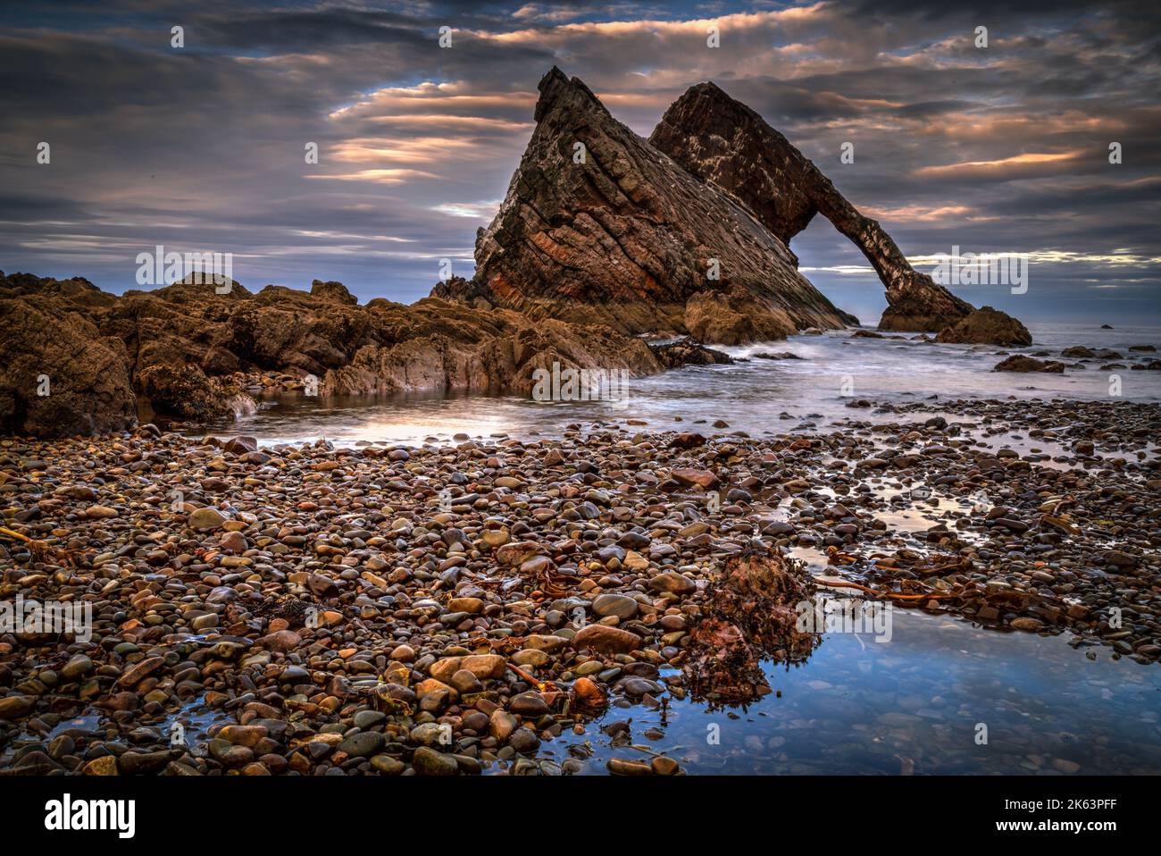 bow fiddle rock portknockie moray scotland Stock Photo - Alamy