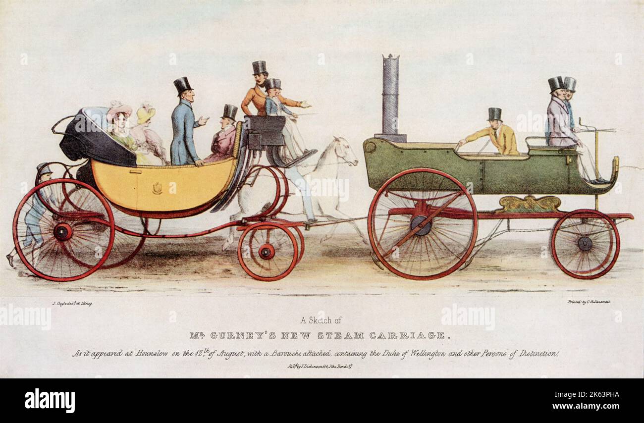 Mr Goldsworthy Gurney's tractor, drawing a carriage as a kind of ...