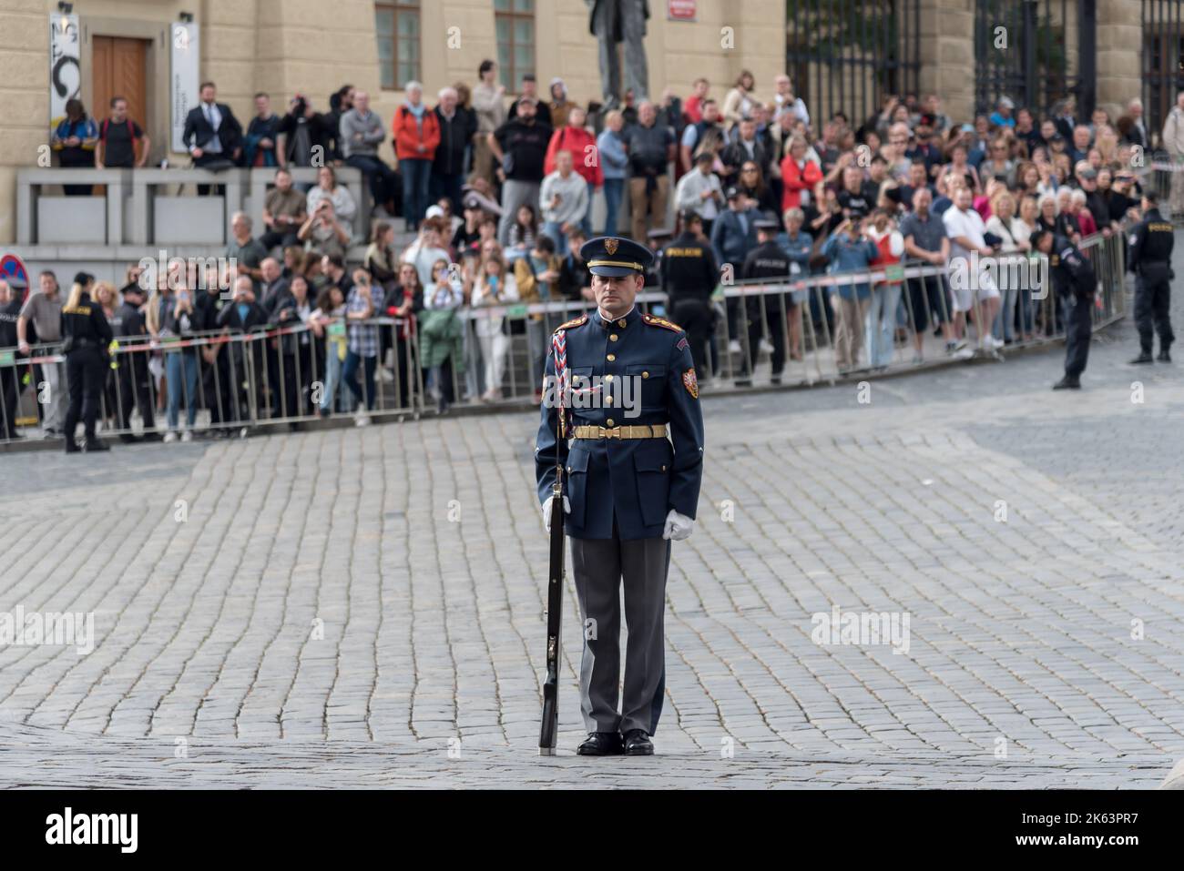 Soldier from Honour Guard seen before the European Political Community ...