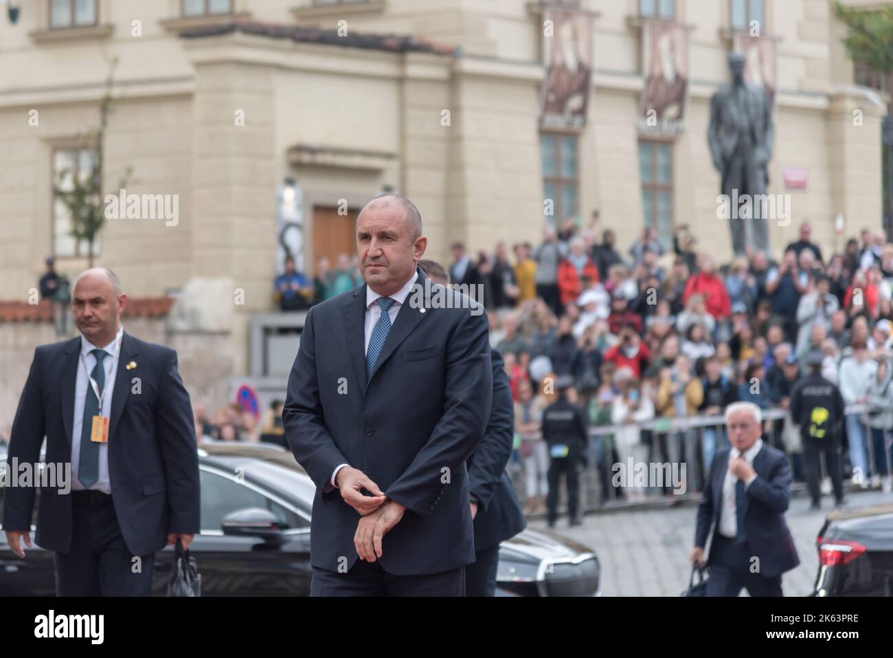 Bulgarian President Rumen Radev seen before the European Political ...