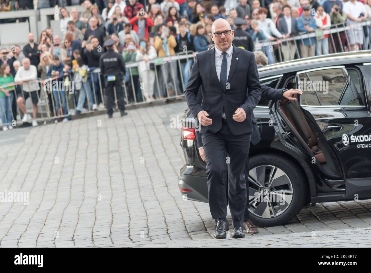 Prime Minister of Liechtenstein Daniel Risch seen before the European ...