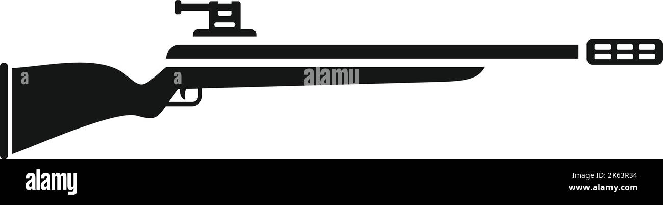 Sniper icon simple vector. Rifle gun. Weapon scope Stock Vector Image ...